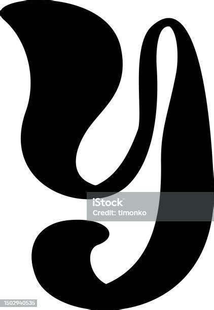 액체 벡터 글꼴 문자 Y 알파벳을 표시합니다 대문자 서체 Abc 요소 소셜 미디어 웹 디자인 포스터 배너 인사말 카드 알파벳 Y에 대한 스톡 벡터 아트 및 기타 이미지