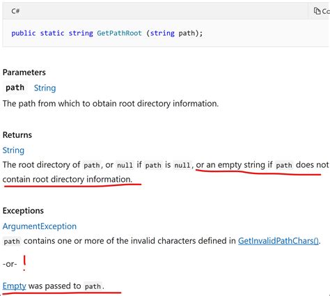 Pathgetpathroot Should Have Notnullifnotnullpath · Issue 30933