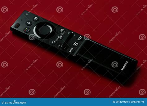 Closeup Of Samsung Smart TV Remote Control With Buttons To Access Amazon Prime And Netflix