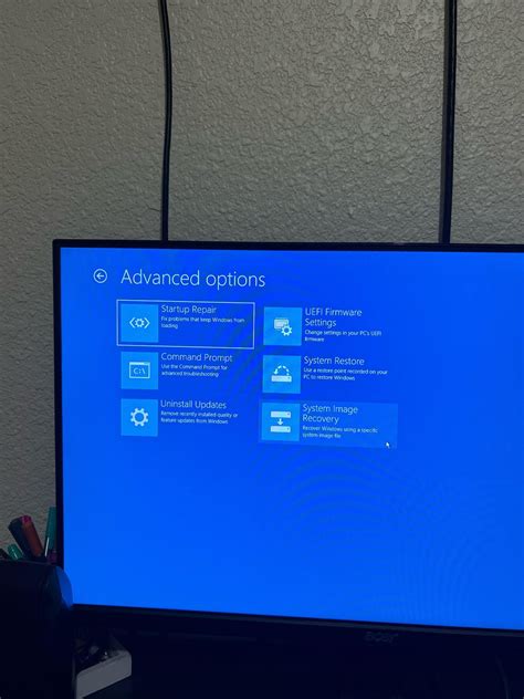 Badsystemconfiginfo I Cant Restore To A Previous Version Uninstall Any Updates Or Even