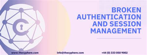 Broken Authentication And Session Management Cyphere