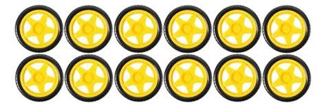 Llanta Rueda Motor Motorreductor Carro Robot Arduino X10 Pcs Cuotas