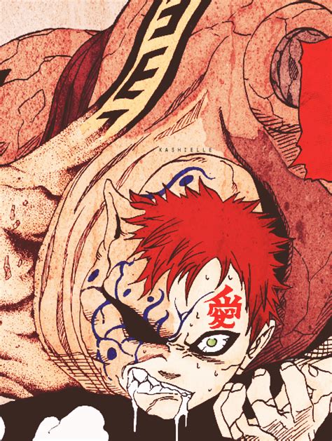 Gaara During Transformation In Shukaku Naruto Kakashi Anime Naruto