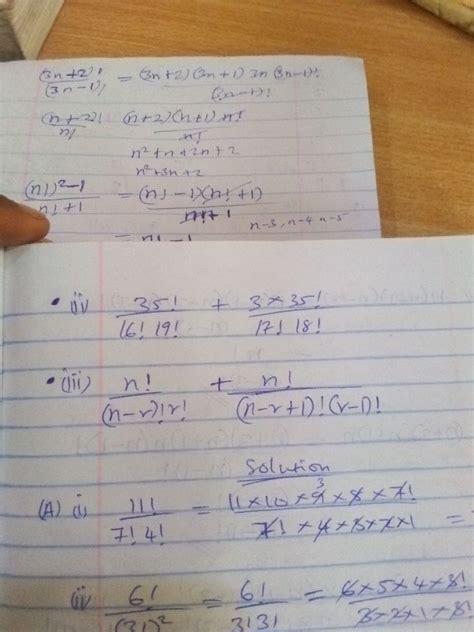 Simplify The Following Expressions Involving Factorials 3n2 3n 1