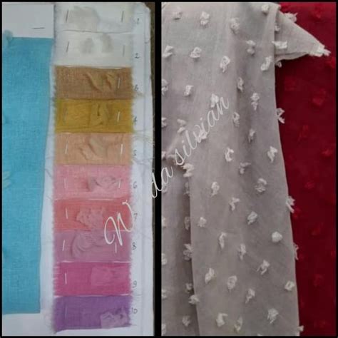 Jual Kain Linen Ruby Rubiah Bahan Rubia Bintik Timbul 3d Shopee Indonesia