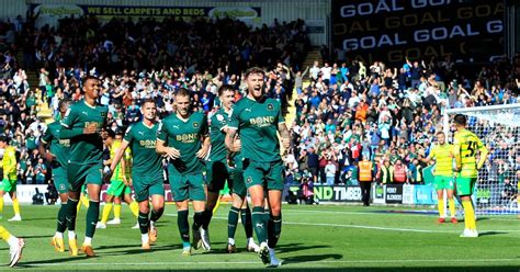 Plymouth Argyle Vs Norwich City Recap Greens Run Riot In 6 2 Home Park