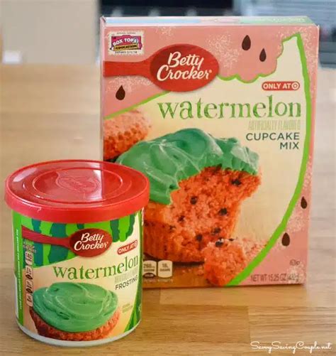Watermelon Cupcakes Savvy Saving Couple