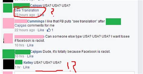 Facebook Racially Profiles See Translation Based On Last Name Imgur
