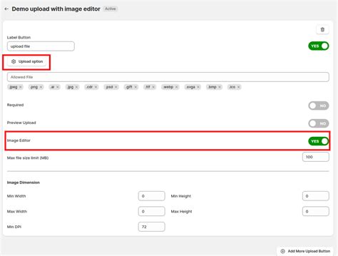 How To Enable Disable Image Editor
