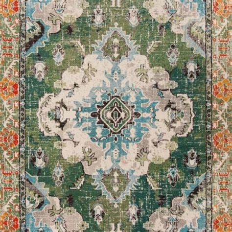 Safavieh Monaco Forest 8 Ft X 10 Ft Greenlight Blue Border Area Rug