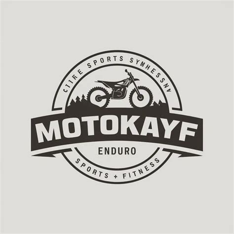 Logo Design For Motokayf Enduro Sports Fitness Vector Logo Design