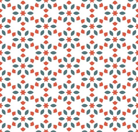 Floral Tiles Seamless Vector Pattern Flower Geometric Texture Pa 592421