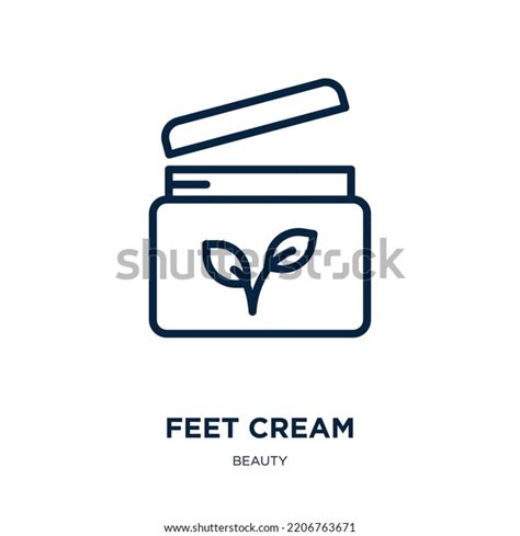 Feet Cream Icon Beauty Collection Thin Stock Vector Royalty Free 2206763671 Shutterstock
