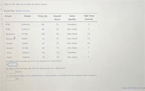 Solved Refer To The Data Set In Table As Shown Below Excel Chegg Com