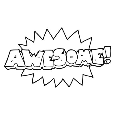Cartoon Awesome Word Stock Vector By ©lineartestpilot 96701502