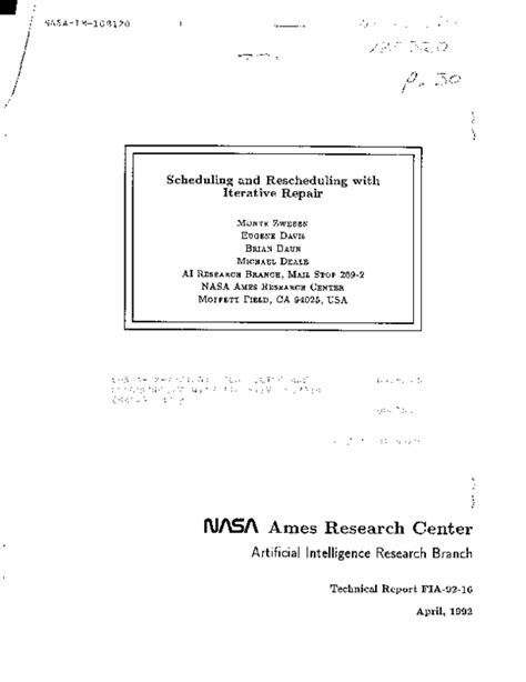 pdf scheduling and rescheduling with iterative repair