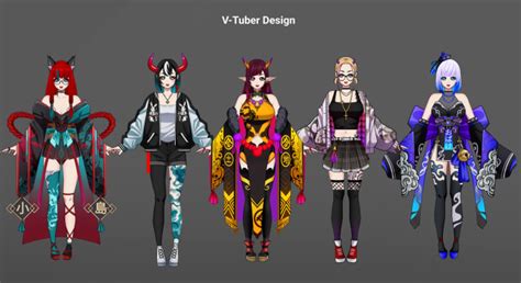 Draw Female And Male V Tuber Anime Designs By Akazart Fiverr