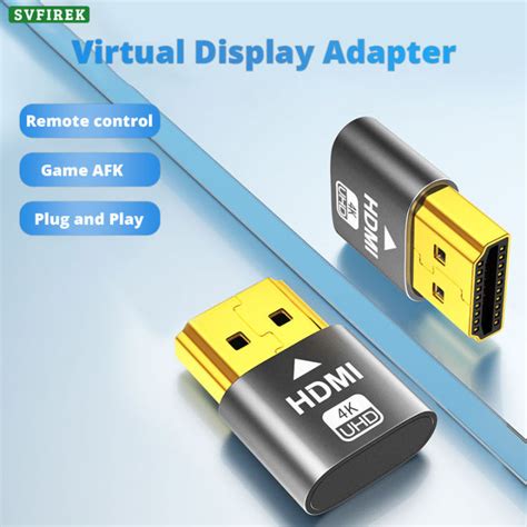Hdmi Dummy Plug Virtual Display Adapter Dp Dummy Plug 4k Display Emulator Lazada Singapore