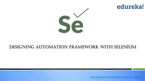 Designing Keyword And Data Driven Automation Framework With Selenium Ppt