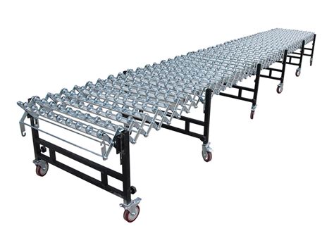 Heavy Duty Flexible Extendable Skate Roller Wheel Conveyor For Warehouse