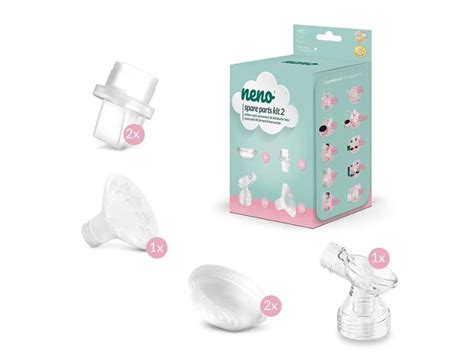 Spare parts kit 2 zestaw części zamiennych do laktatorów Neno mamove pl