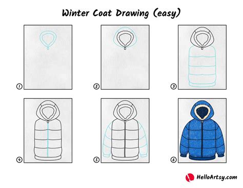 Winter Jacket Drawing