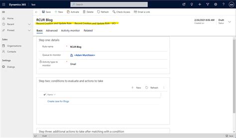 Intro To Record Creation And Update Rules In Dynamics 365 Uci Magnetism Solutions Nz