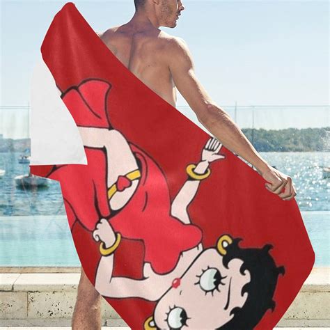 Betty Boop Beach Towel Home Decoration Travelling Ts For Etsy
