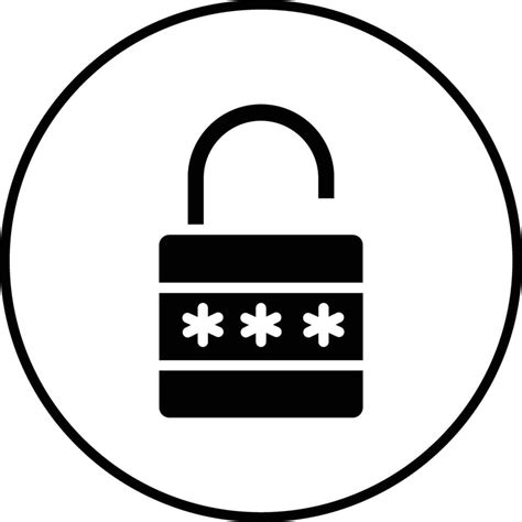 Number Padlock Vector Icon Vector Art At Vecteezy