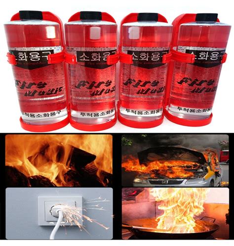 투척용 소화기 던지는 소화기 거치대 포함 강화액 캐치파이어 4개 세트 방재 유치원 학교 티몬