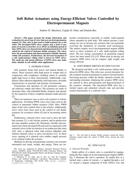 Pdf Soft Robot Actuators Using Energy Efficient Valves Controlled By