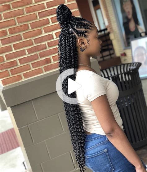 10 Recommendation Black Braided Hairstyles With Weave