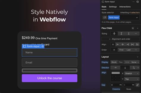Form Payments App Webflow Apps And Integrations