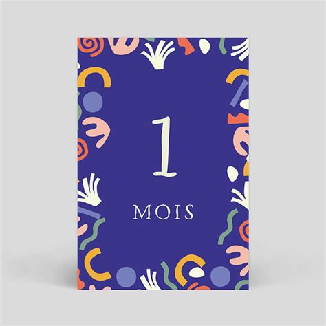 Cartes Étapes Bébé Ma Première Année Popcarte