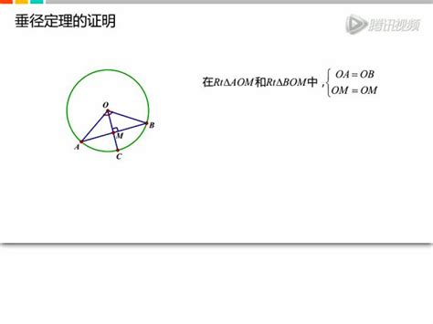 垂径定理的证明 腾讯视频