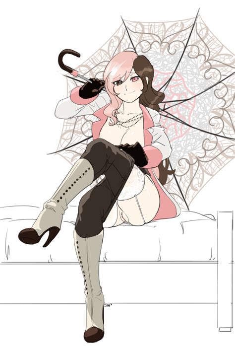 Sinccubi Neopolitan Rwby Rwby 1girl Bed Blush Breasts Brown