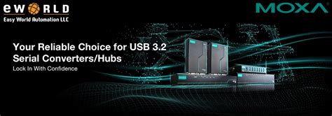 Moxa's Trusted Solution for USB Converters/Hubs | Easy World Automation