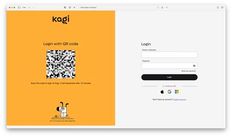 Log In With QR Code Kagi S Docs