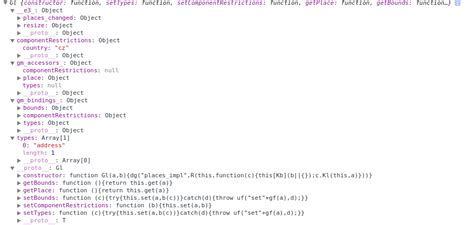 Google Maps Autocomplete Api Not Same As Specifications Stack Overflow