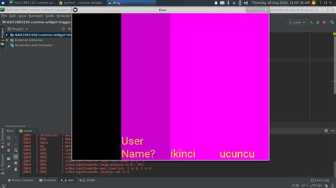 Python Custom Widget Triggers Another Custom Widgets Ontouchdown