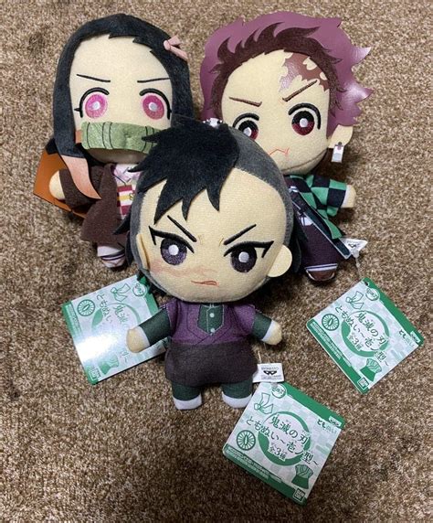 Jp 鬼滅の刃 ともぬい ～壱ノ型～ 3種セット 国内正規品・未使用 竈門炭治郎 竈門禰豆子 不死川玄弥 おもちゃ