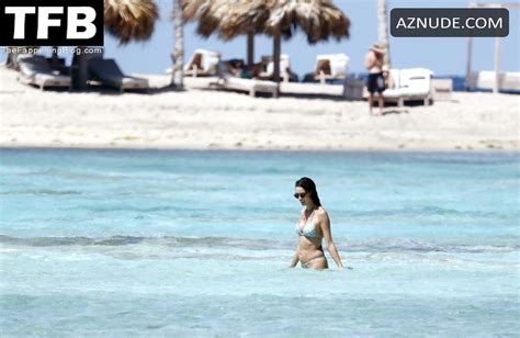 Alessandra Ambrosio Sexy Seen Showing Off Her Hot Body In A Tiny Bikini