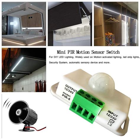 Pir Infrared Motion Sensor Detector Dc 12v 24v Strip Light Motion