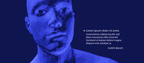 추상적인 디지털 인간의 머리 인용 된 텍스트 댓글을 남기는 사람 3d 벡터 그림입니다 비즈니스 프리젠 테이션 전단지 또는 포스터를위한 디자인 3차원 형태에 대한 스톡 벡터