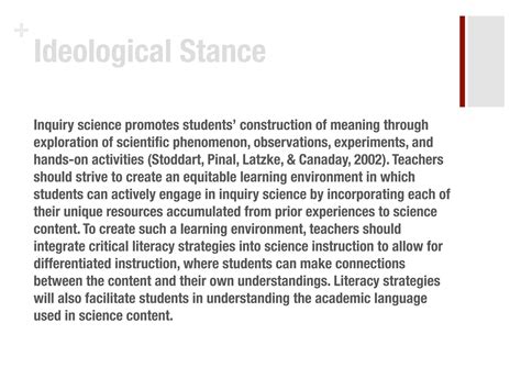 Ideological Stance Ppt