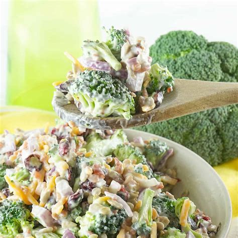Broccoli Bacon Raisin Salad
