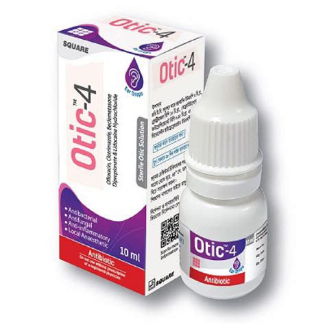 Otic 4 Sterile Otic Solution Anti Fungal Or Anti Bacterial Ear Drops