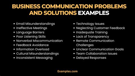 19 Business Communication Problems And Solutions Examples