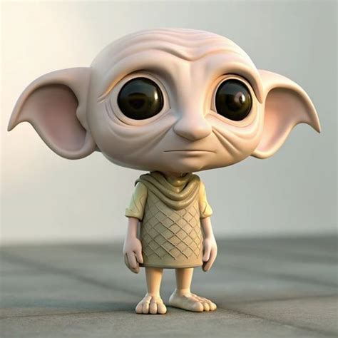 👾 Harry Potter Dobby 3d Chibi Figure・ Stl File For 3d Printing・cults