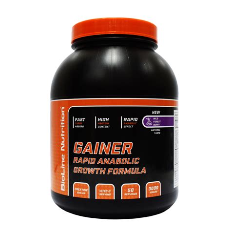 ᐉ Гейнер для набора мышечной массы Gainer Rapid Anabolic Growth Formula Bioline Nutrition Лесная